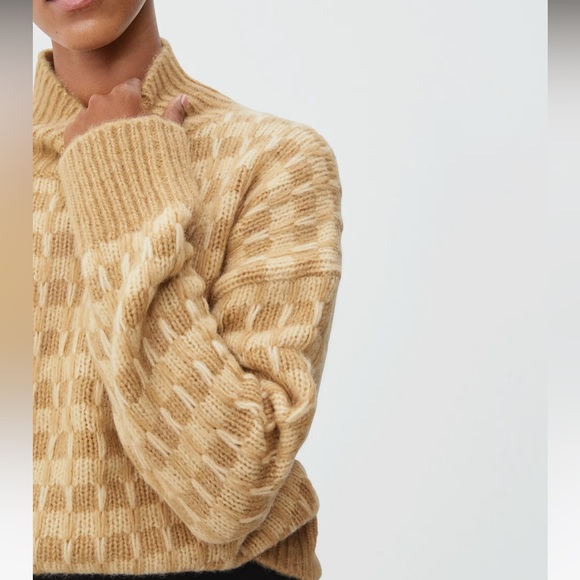 Everlane | Sweaters | Everlane The Cloud Checkered Turtleneck | Poshmark